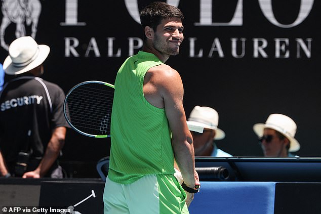 Furious row erupts as superstar Carlos Alcaraz is caught using a banned ...