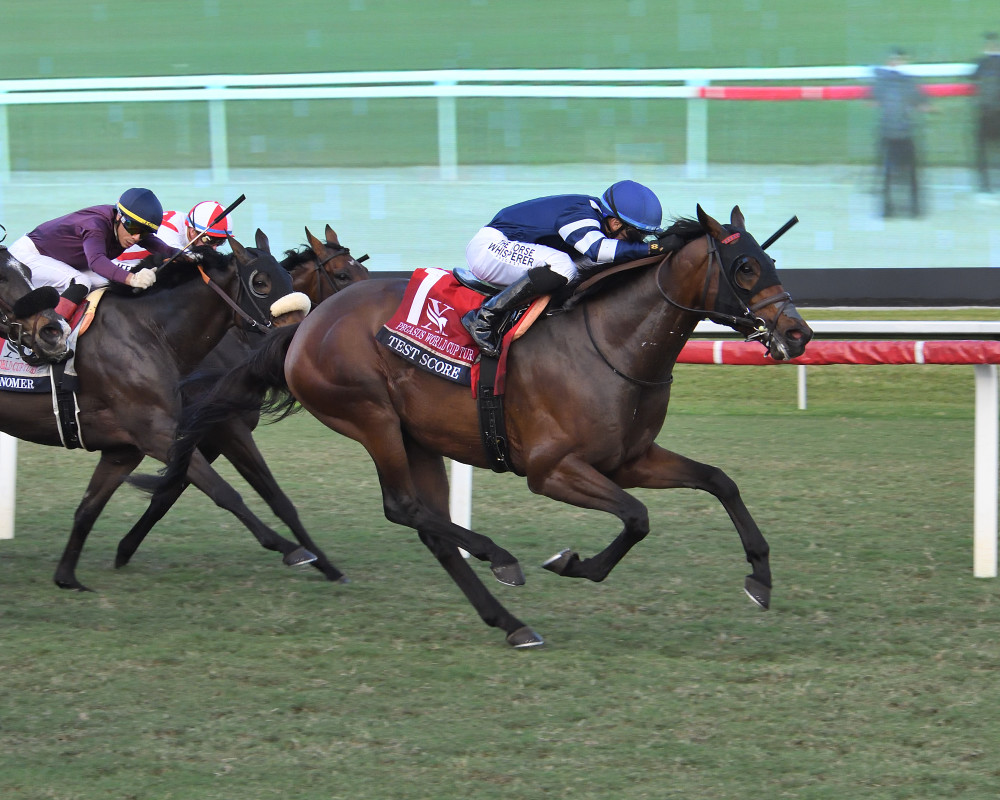 Test score to get time off following Pegasus World Cup Turf triumph