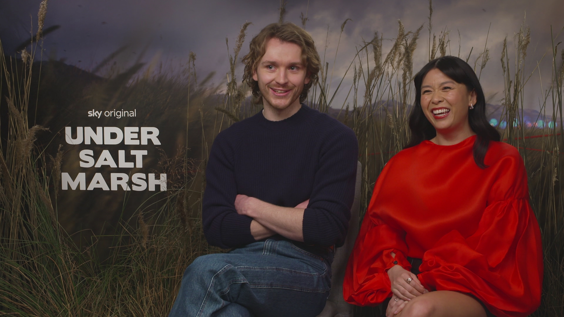 Harry Lawtey & Naomi Yang talk new TV show Under Salt Marsh