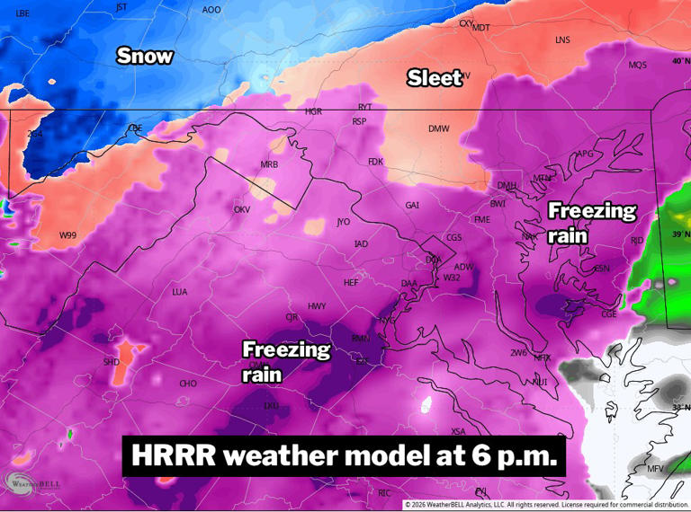 DC winter storm updates: Sleet and freezing rain come to an end as ...