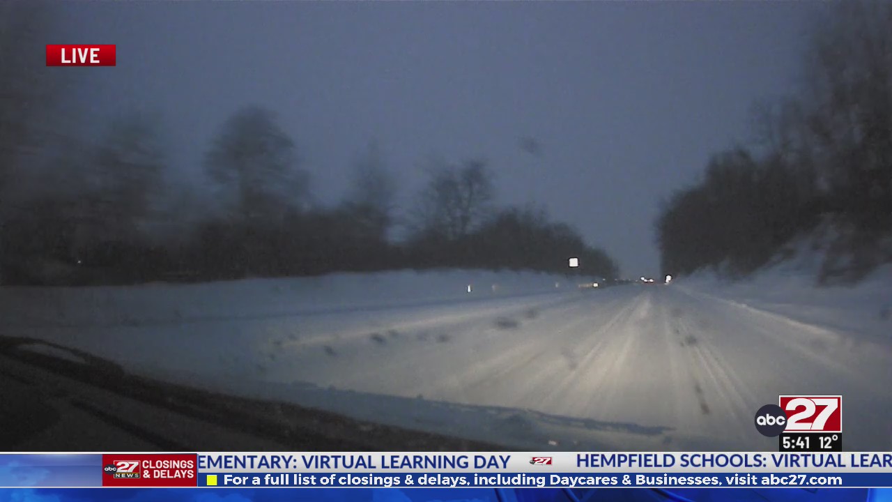 Road conditions on US 22 in Lebanon County at 5:30 p.m.