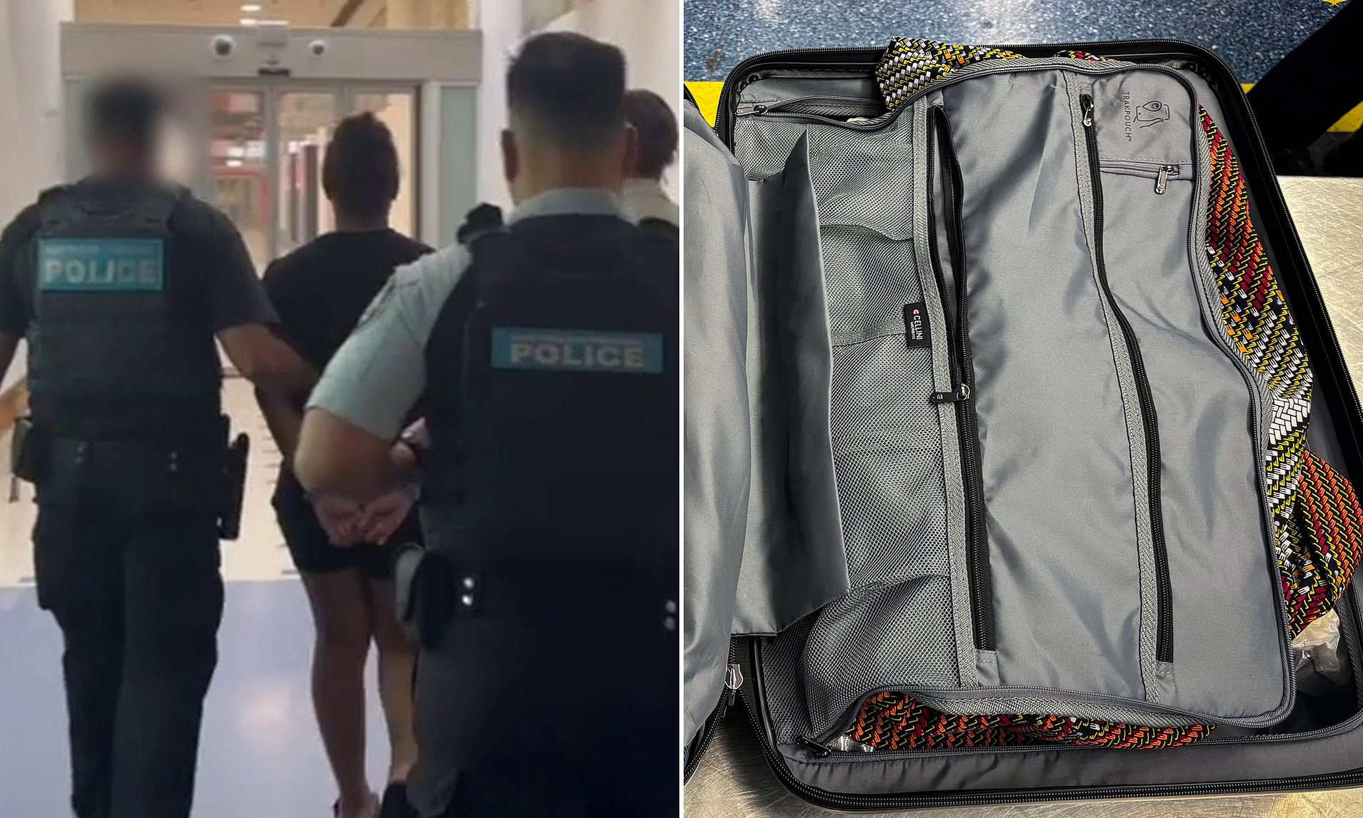 Dramatic airport arrest as shock $36MILLION discovery is allegedly made ...