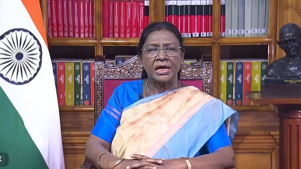 Address to the nation: President Droupadi Murmu celebrates citizens ...