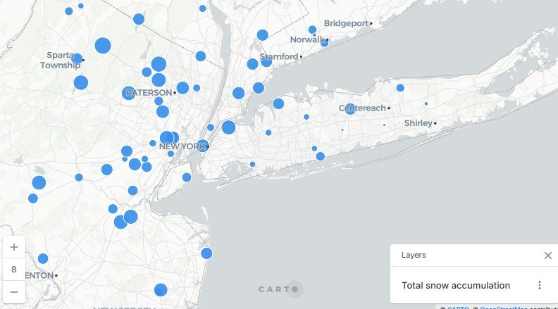 MAP: How many inches fell so far? Check latest snow totals near you