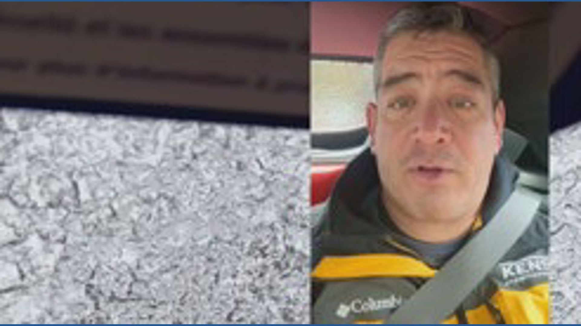 The amazing ice window stays in place