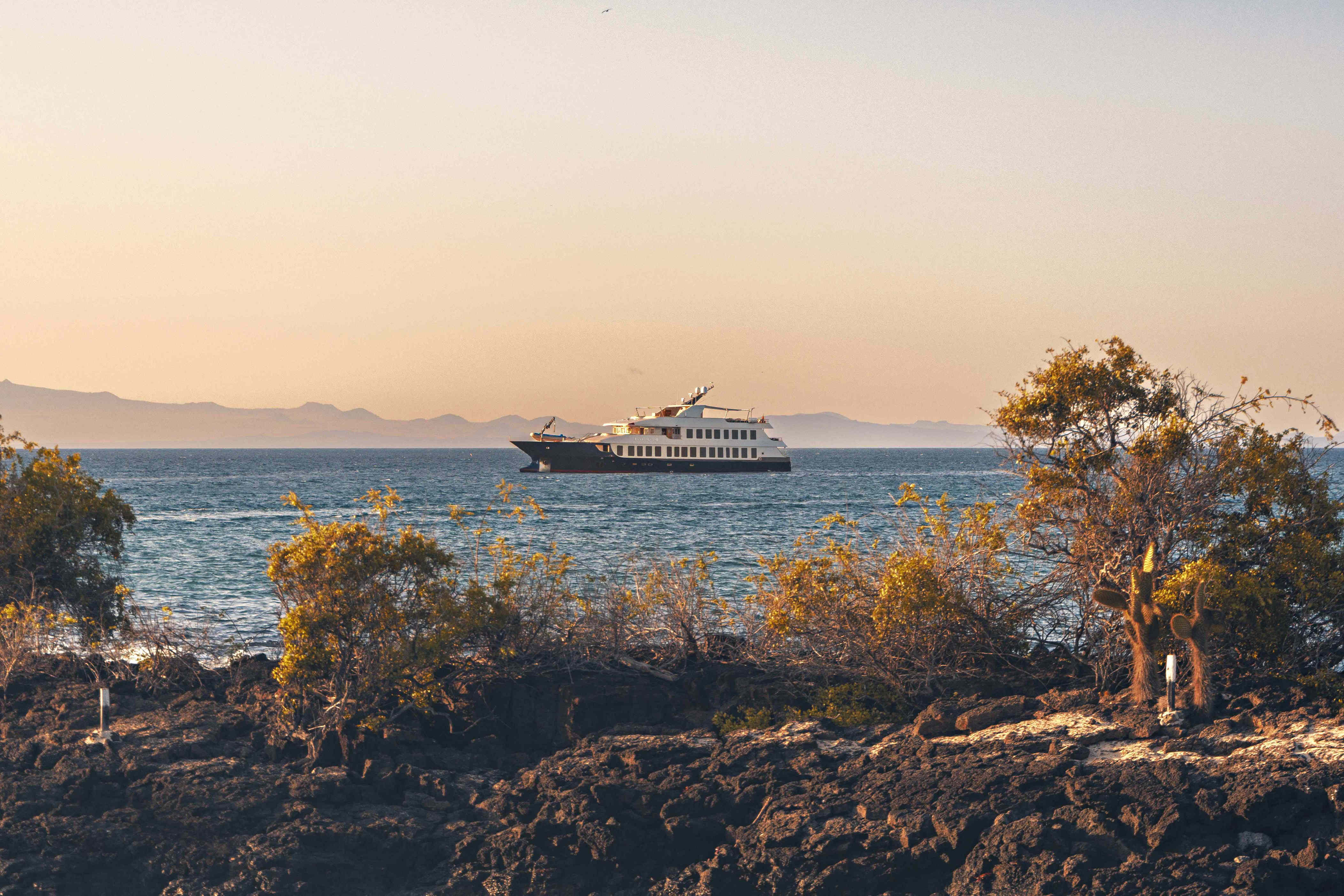 On this Galápagos expedition cruise, dinner becomes part of the adventure
