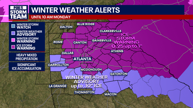 Georgia winter storm: Officials urge caution on roadways as refreeze ...