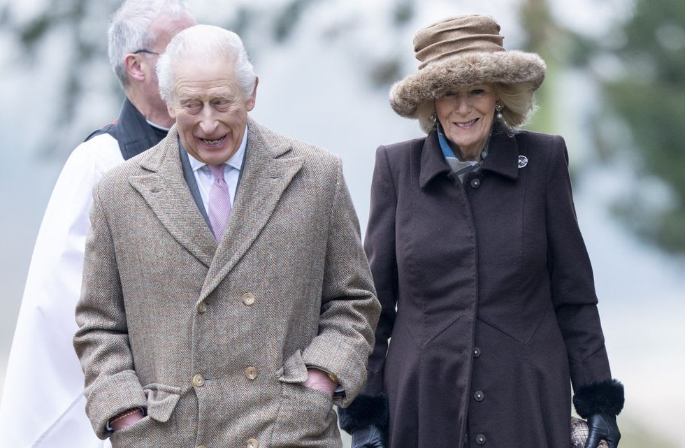 King Charles is all smiles as he is seen with Queen and Anne in Sandringham