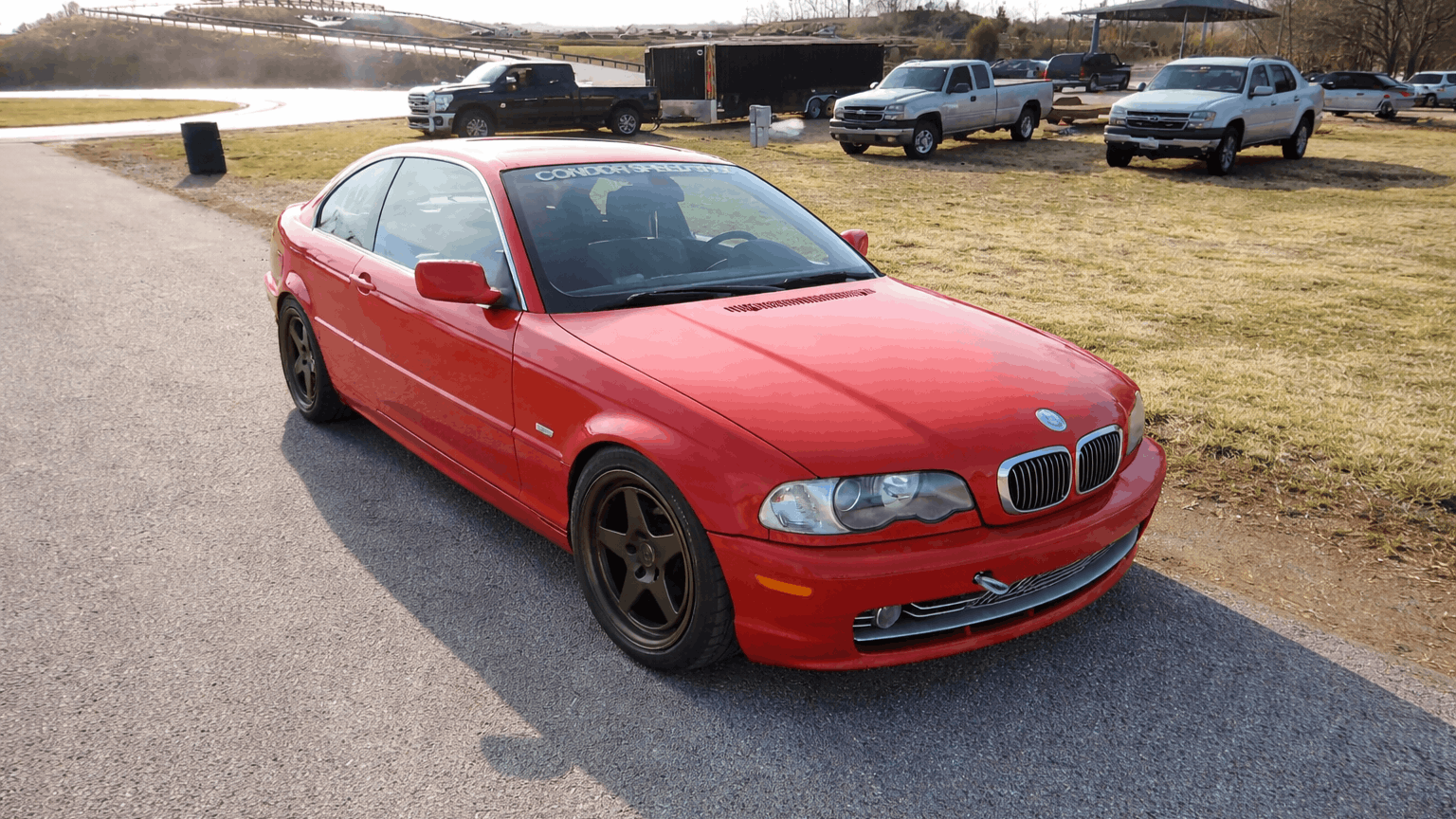 Drift car faces unexpected trouble on the track