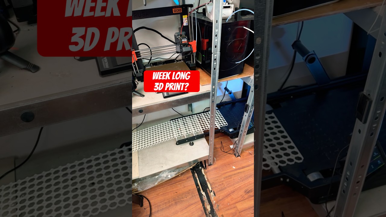 What happens when a 3D printer runs for a week