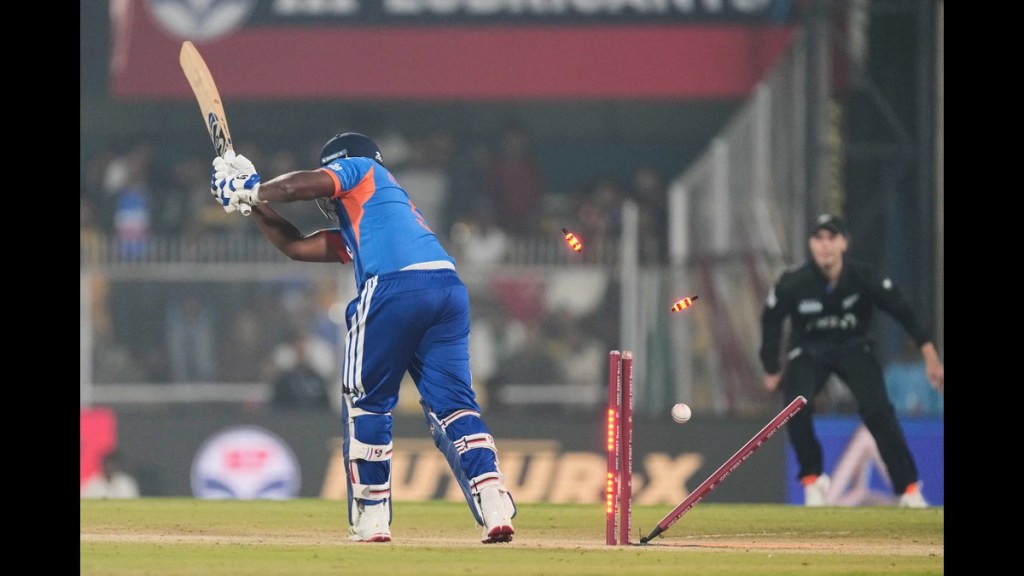 Sanju Samson falls for a duck in third T20I vs New Zealand, extends ...