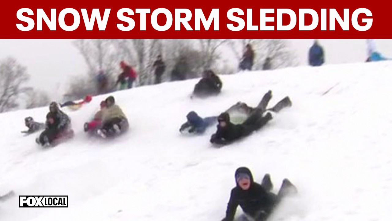Snow storm 2026: Sledding in the DC region