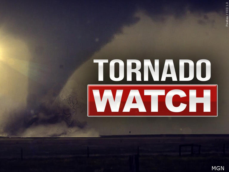 Tornado watch issued, prepare for stormy weather