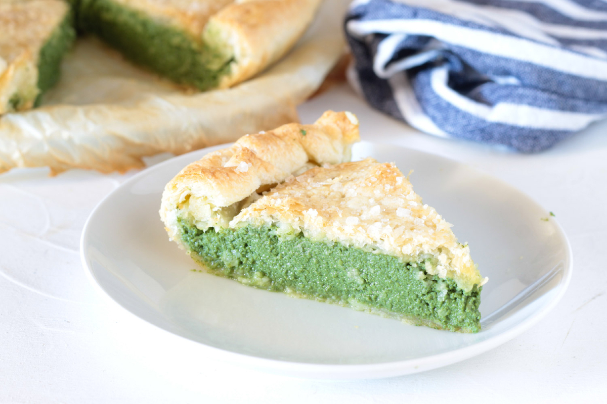 Savory ricotta and spinach pie
