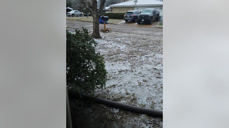 Houston winter storm photos, videos: Sleet, ice