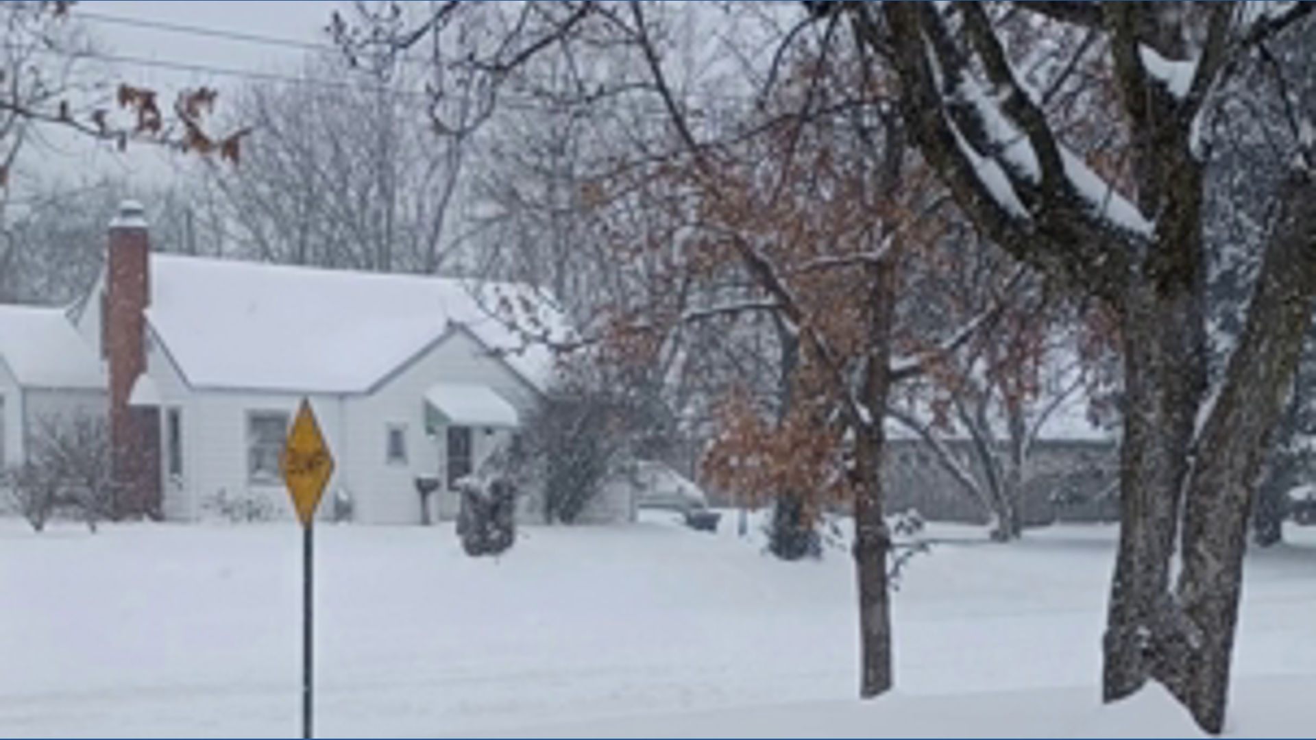 Snow in east Columbus