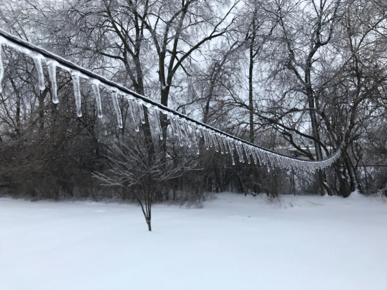 More than 150K customers without power Sunday as icy conditions persist