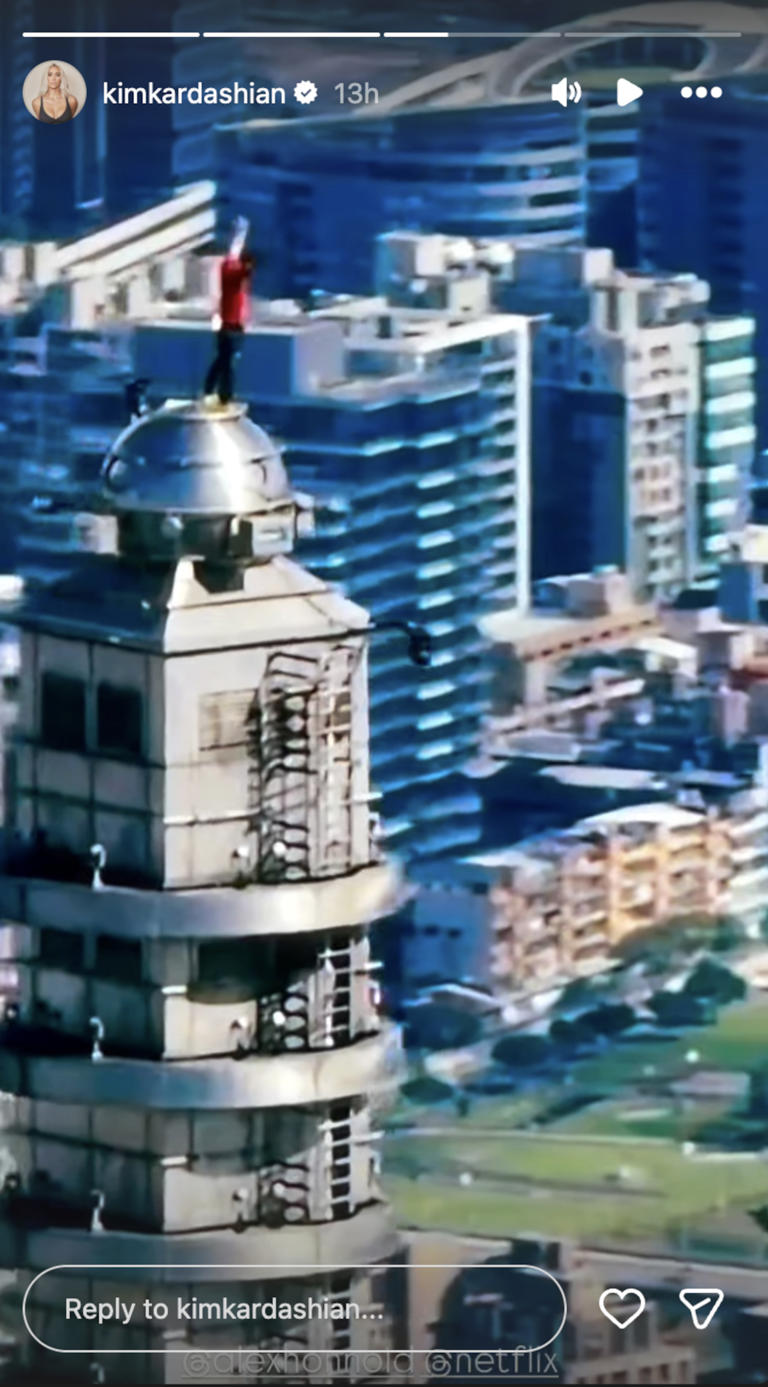 How Alex Honnold's wife felt watching him scale a nearly 1700 foot ...