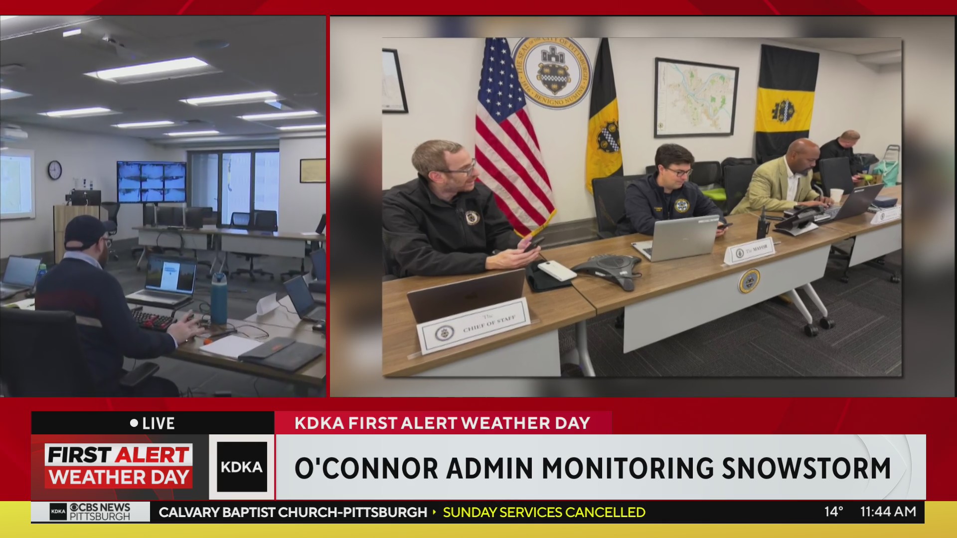 Pittsburgh mayor monitoring Sunday's big snowstorm