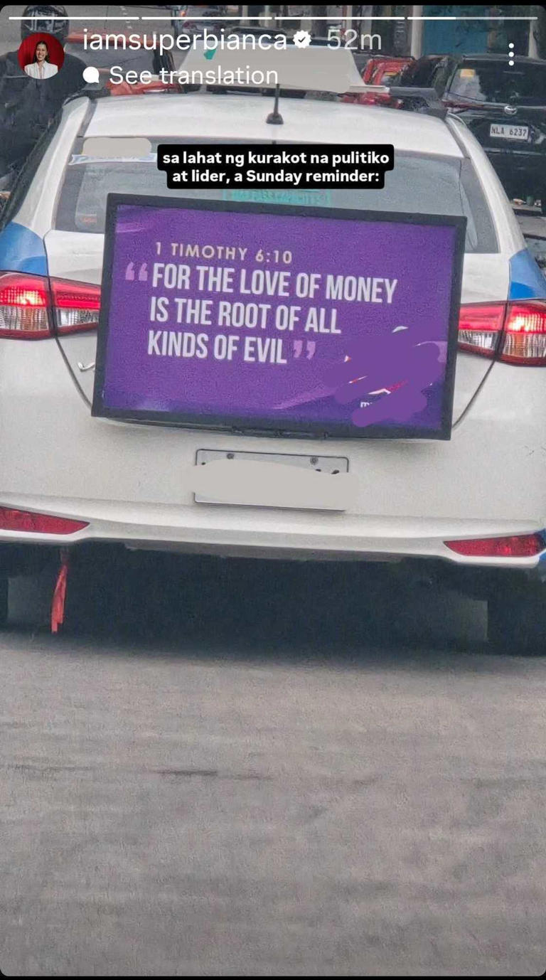 Bianca Gonzalez cites Bible verse to call out corrupt politicians