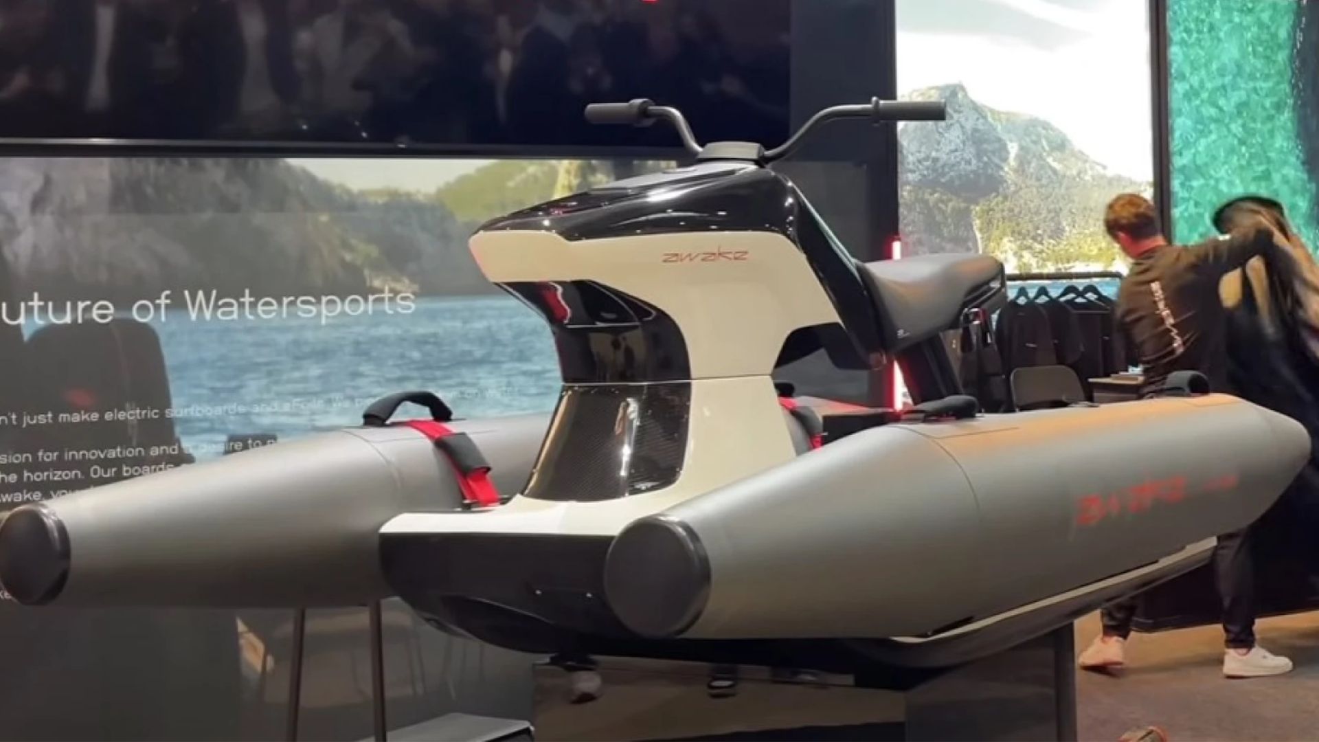 Photos: This electric motorcycle glides on water surface silently using ...