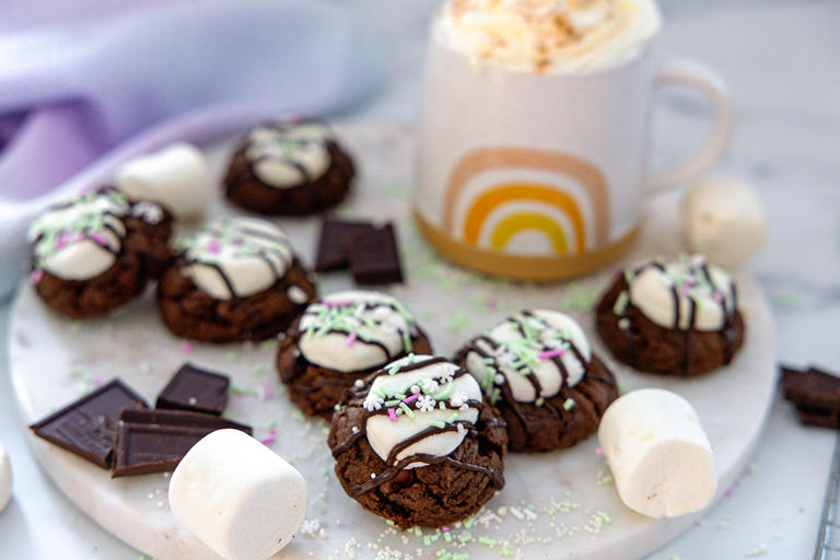 Hot chocolate cookies