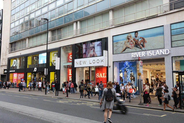 River Island to shut six high street stores this week