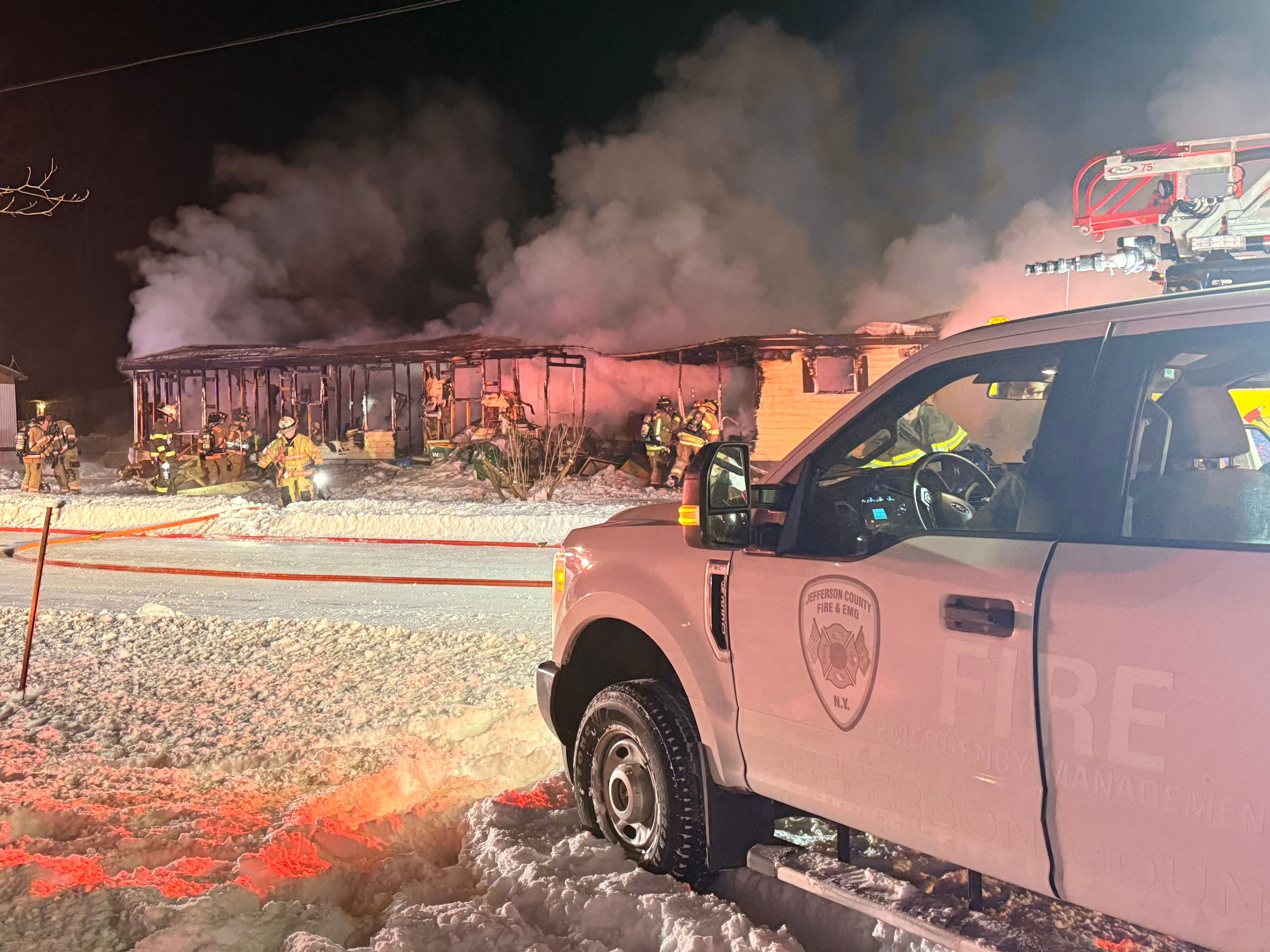 One suffers burns in Black River fire