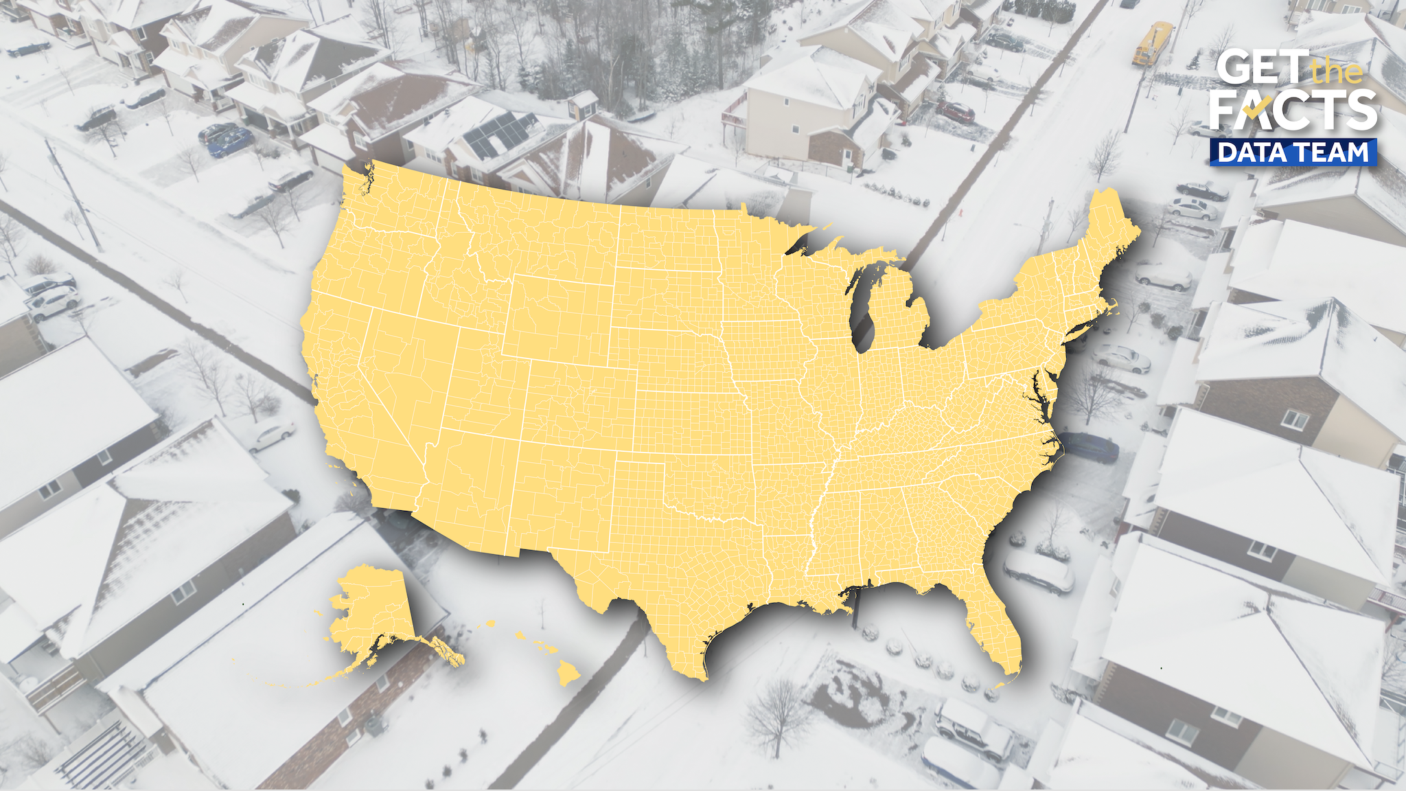 What counties are experiencing power outages in the US?