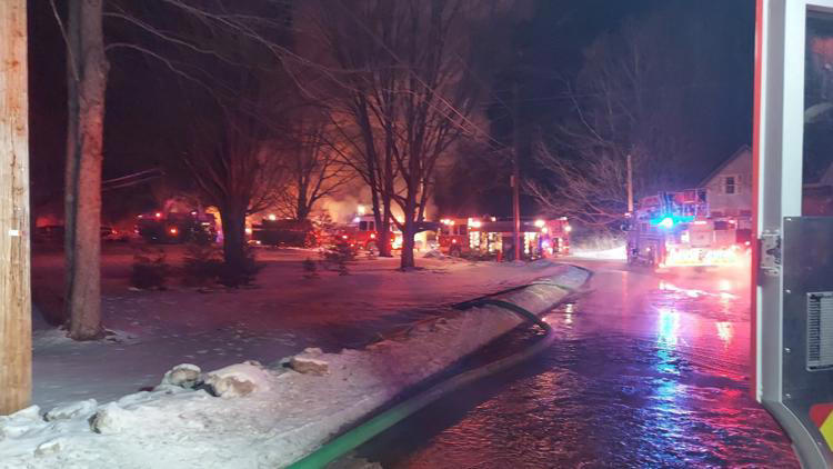 Bridgton home destroyed in overnight fire