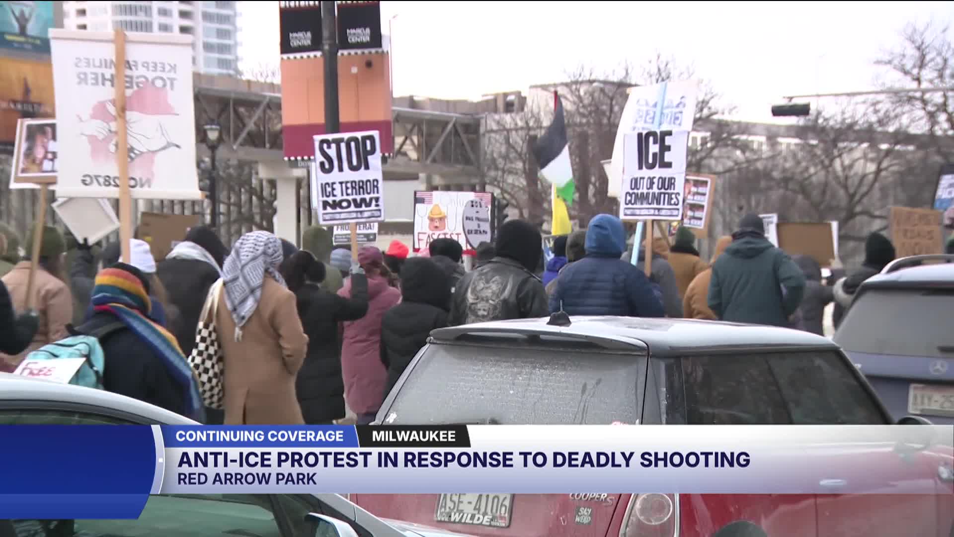 Residents protest in Milwaukee after Minneapolis shooting of man with ...