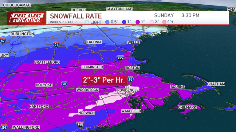 New snowfall maps: Storm blasts region, Greater Boston could see over ...