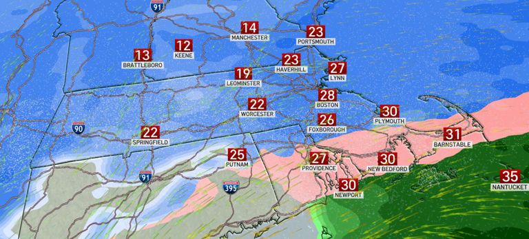 New snowfall maps: Storm blasts region, Greater Boston could see over ...