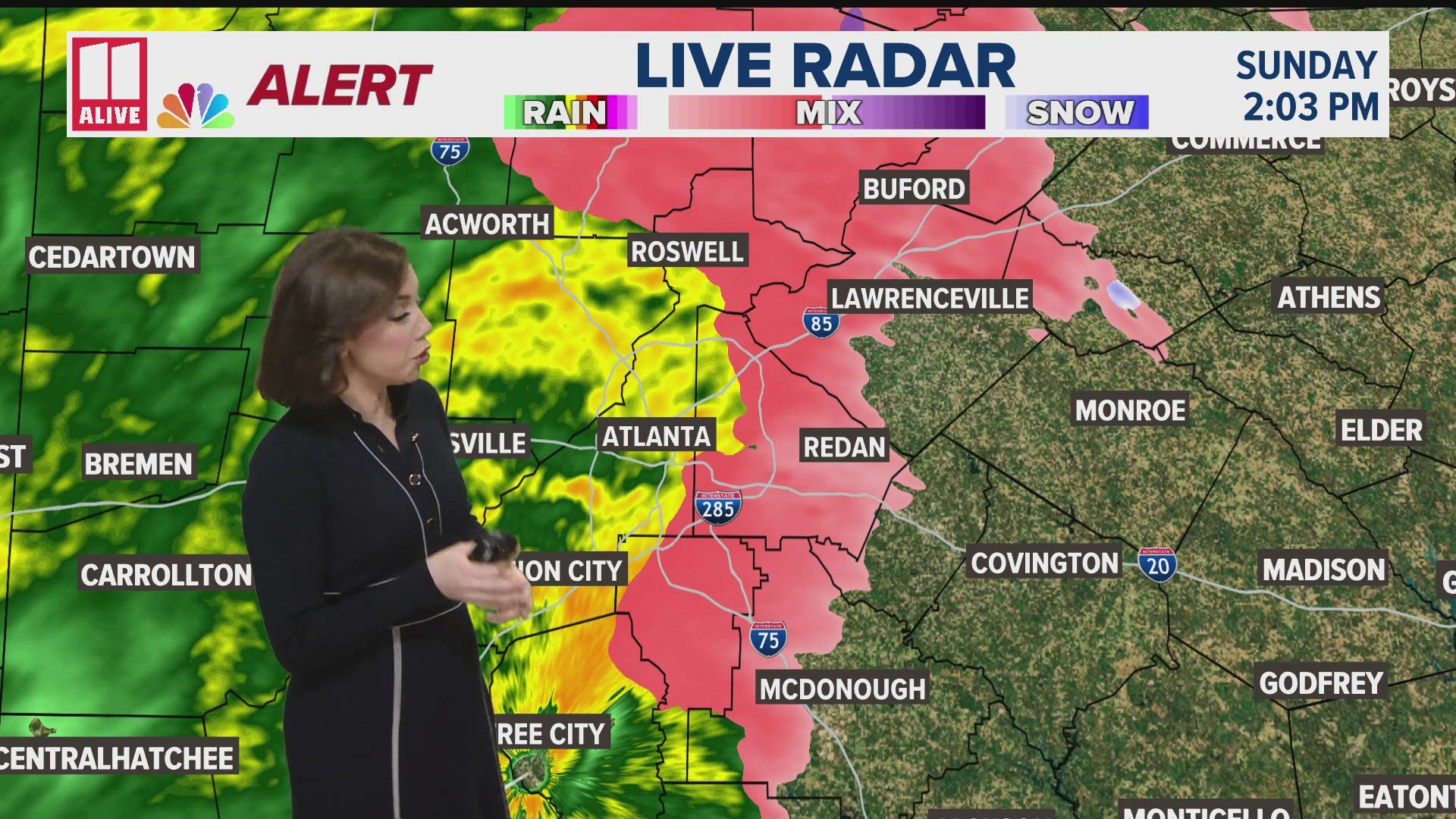 Winter storm outlook for north Georgia | Second wave moving in