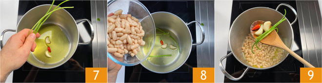 Pasta with beans and mussels