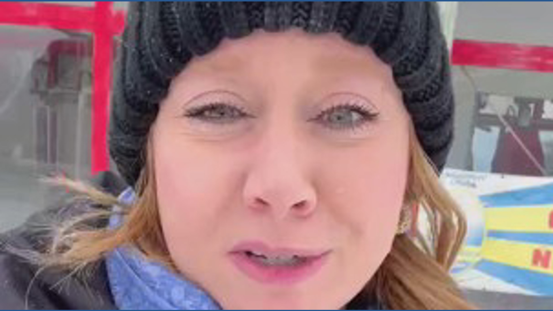 Gas station awning in Benton collapses during winter weather