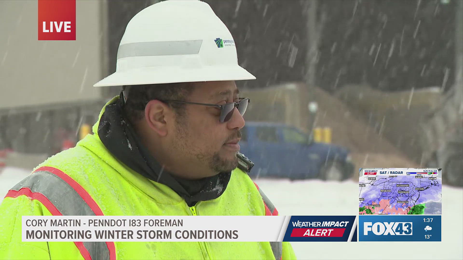 PennDOT foreman Cory Martin on efforts to battle major storm