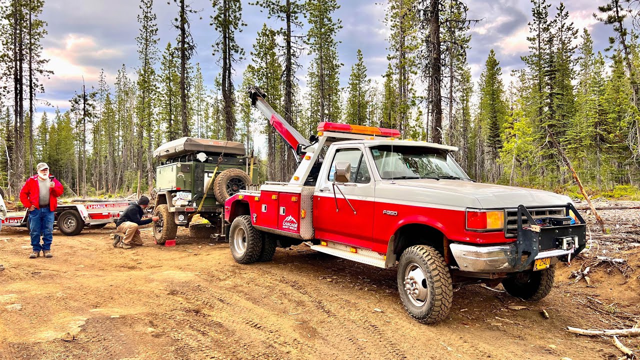 Off road camping goes wrong! Call in the wrecker!