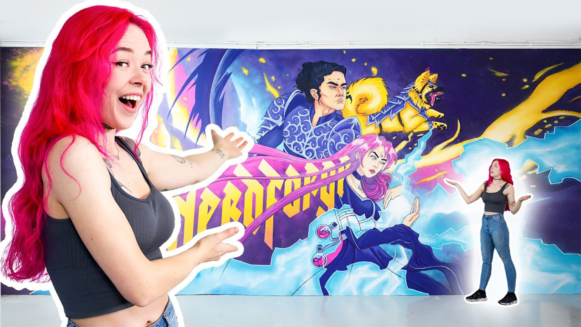 I painted a stunning mural