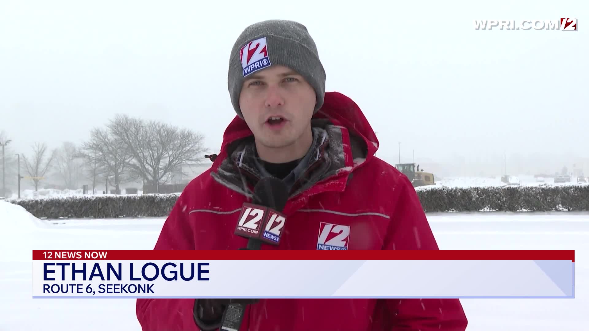 12 News Now: Snowstorm update from Seekonk, Sunday 2:30 PM