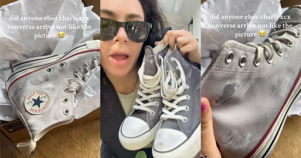 A shopper wasn’t impressed with the Converse/Charli XCX collaboration ...