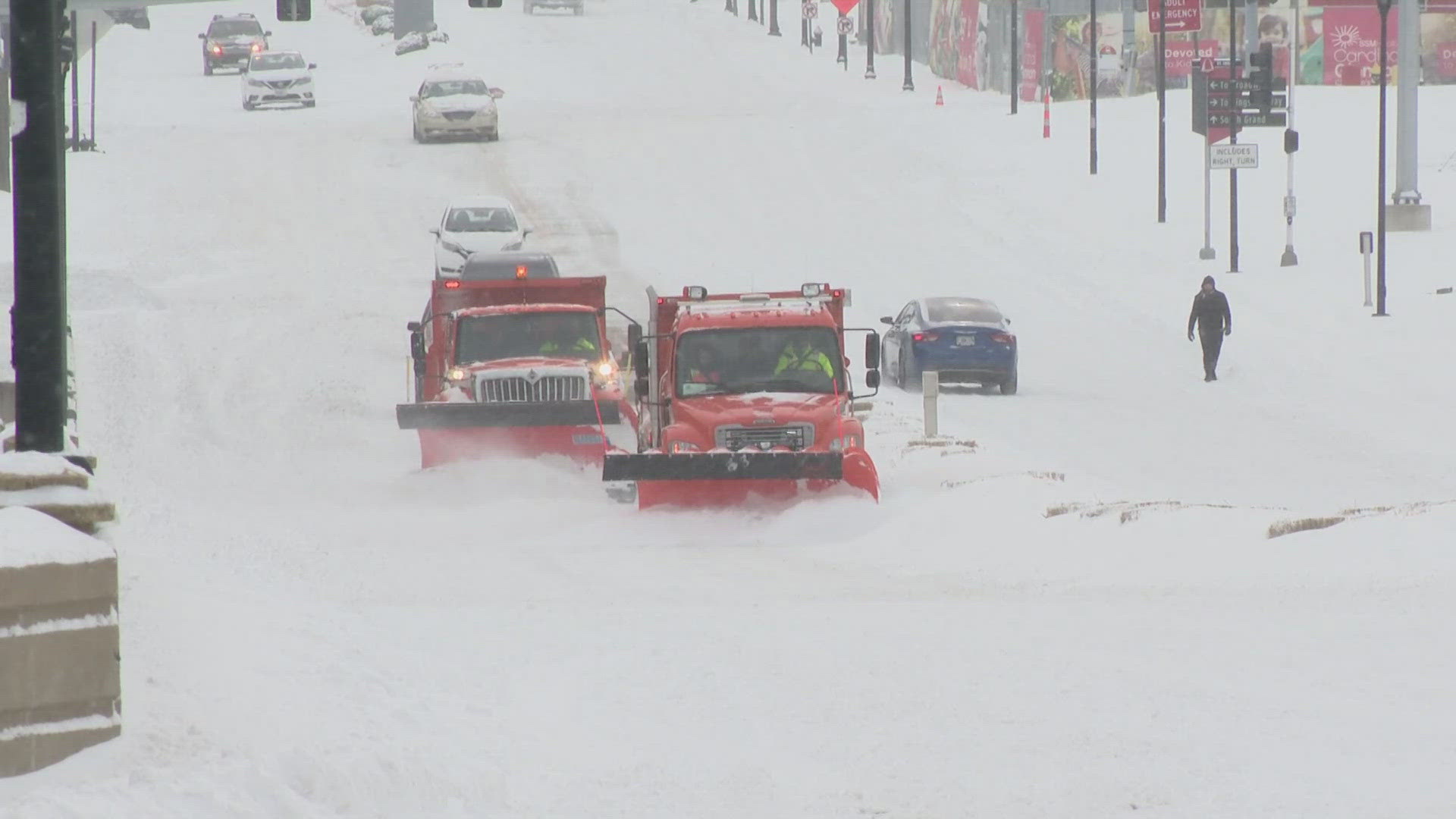 St. Louis Sunday afternoon update on the winter storm