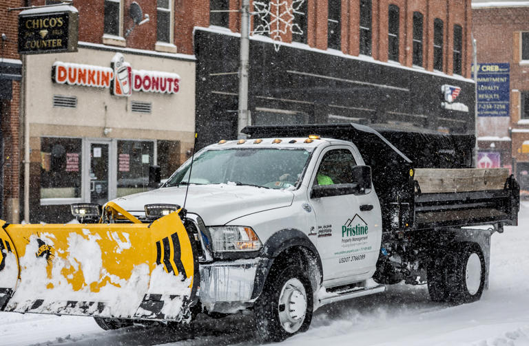 Storm sets a daily snowfall record in several Pa. cities
