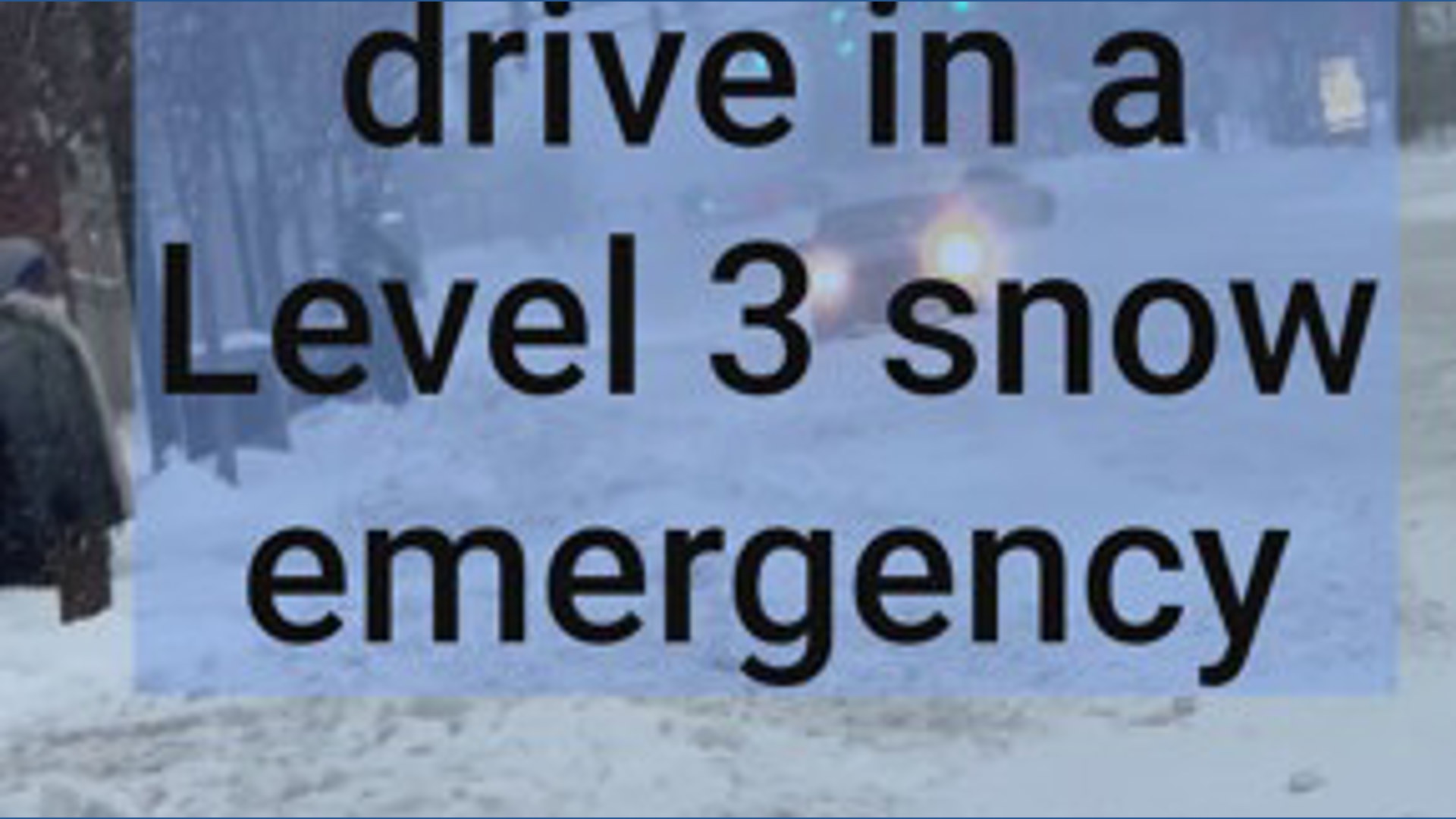 Driving on High St. during winter weather