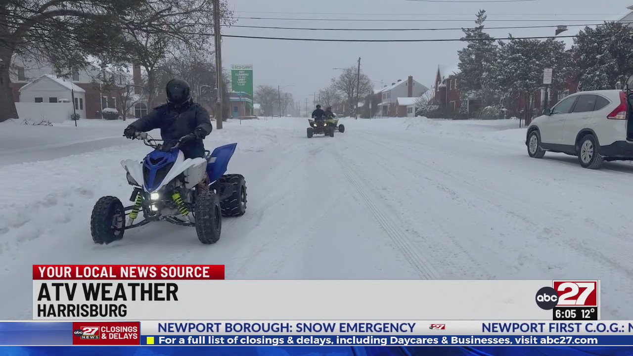 Winter storm means ATV weather in Harrisburg