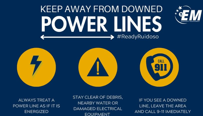 Power lines downed by ice pose an extreme danger