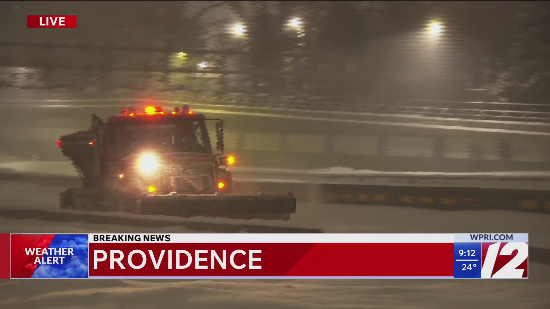 Snowstorm update: Providence conditions, Sunday 9 pm