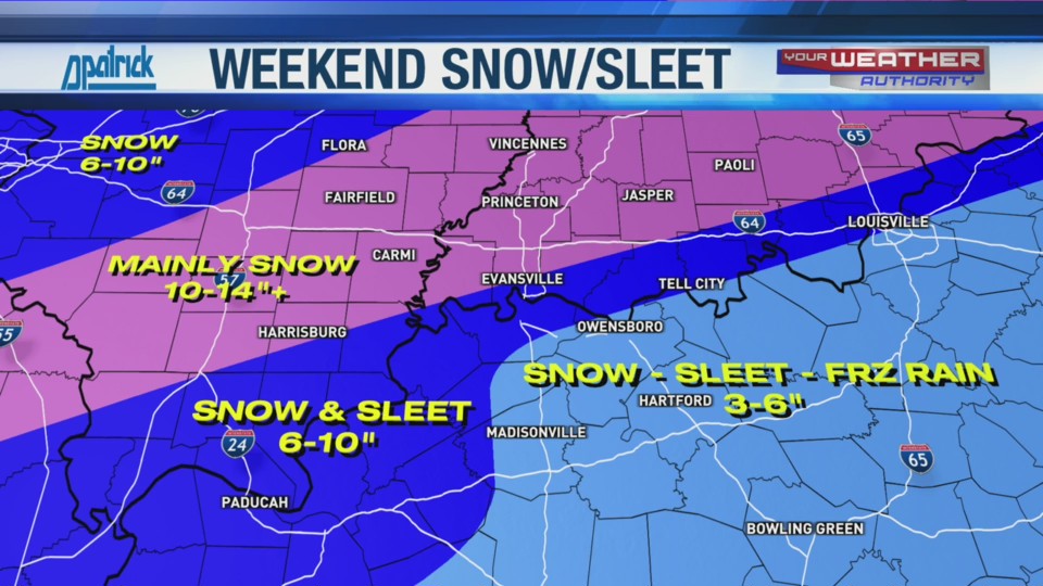 Weekend's winter storm is now the second-largest snowstorm in ...