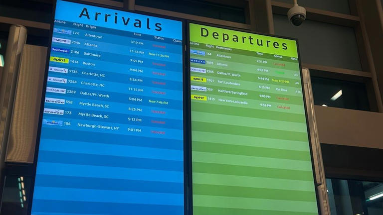 Winter weather at major hubs impacts flights at Myrtle Beach ...