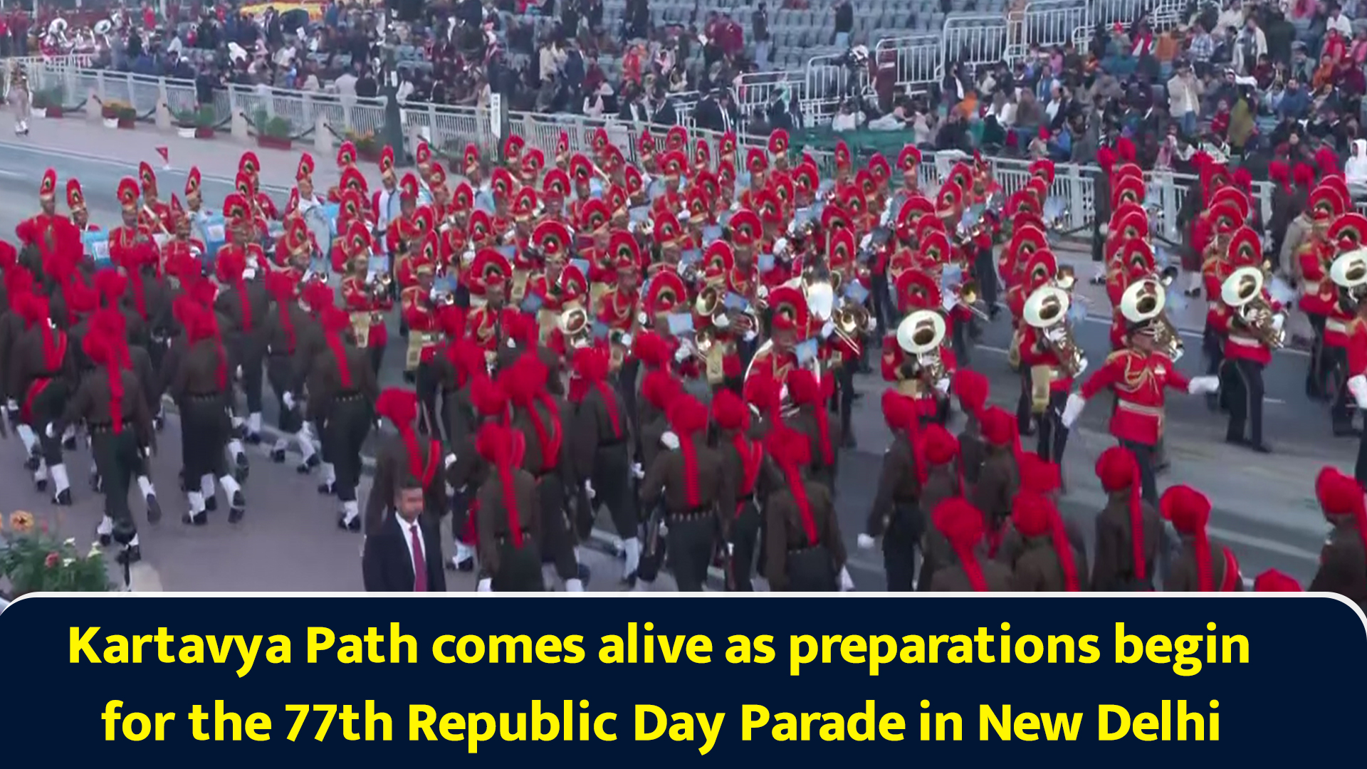 Kartavya Path comes alive as preparations begin for the 77th Republic ...